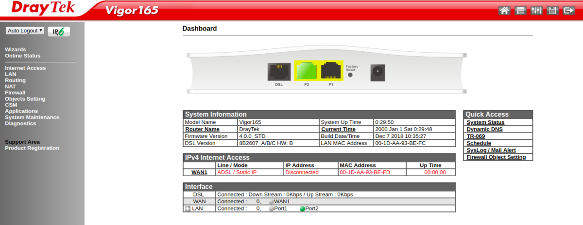 DrayTek Vigor 165: Supervectoring VDSL Modem » FTTH-News.de